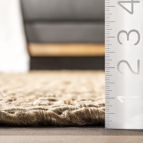 nuLOOM Hailey Hand Woven Jute Area Rug, 8x10, Natural