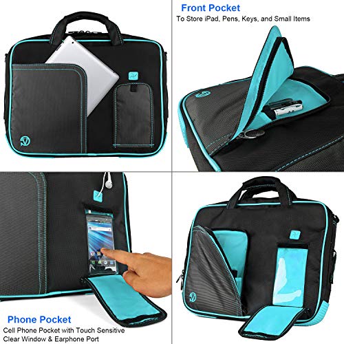 Laptop and Tablet Shoulder Bag Briefcase 11.6 12 12.5 Inch for iPad Pro 13/12.9, iPad Air 13, iPad Pro 11, Surface Pro 11 10 X 9 8 7, Galaxy Tab S10+/S9+/S8+/S7+/S7 FE