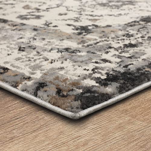 Mohawk Home Shea Traditional Floral Ornamental Gray 3' 11" x 6' Area Rug Perfect for Living Room, Dining Room, Office