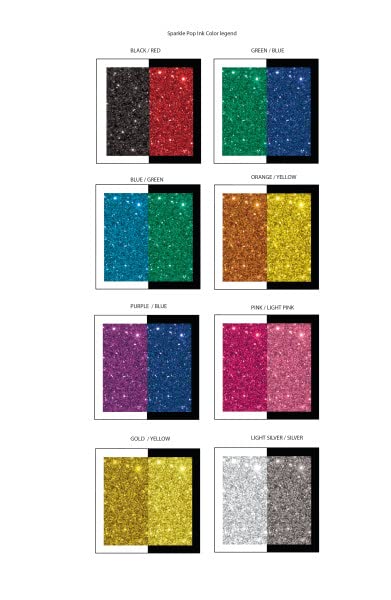 Pentel Arts Sparkle Pop Shimmering Metallic Gel Pen, (1.0mm) Bold Line, Assorted Iridescent Ink Colors, 4 Pack