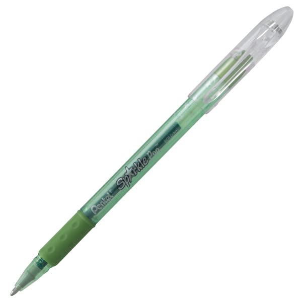 Pentel Arts Sparkle Pop Shimmering Metallic Gel Pen, (1.0mm) Bold Line, Assorted Iridescent Ink Colors, 4 Pack