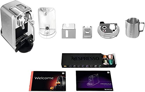 Breville Nespresso Nespresso Creatista Plus Coffee Espresso Machine, Brushed Stainless Steel BNE800BSSUSC