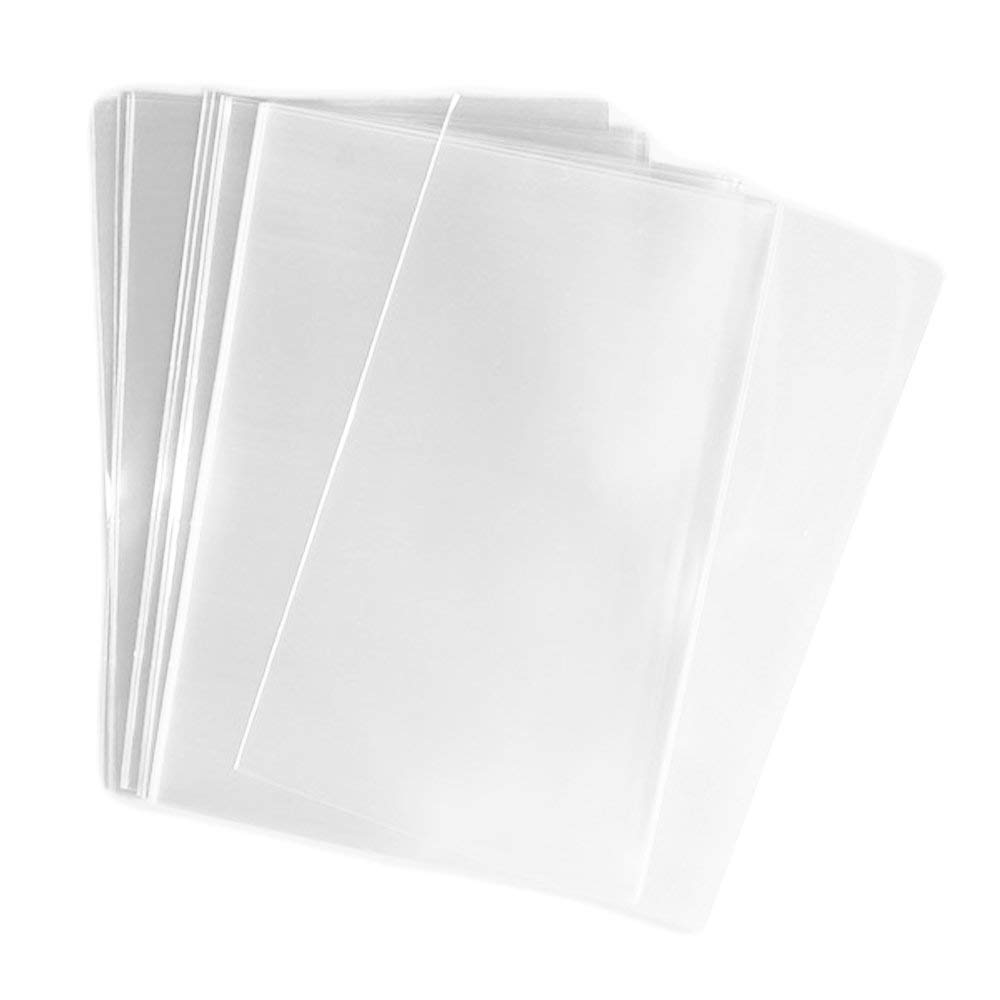 UNIQUEPACKING 500 Pcs 4 5/8 X 5 3/4 Clear A2+ (O) Flat Cello Bags (fit one A2 Card with Envelope)