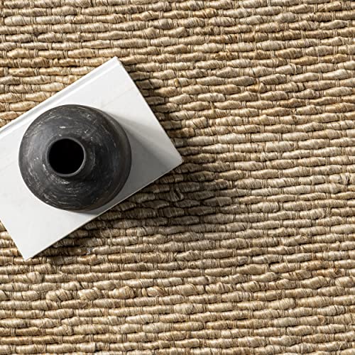 nuLOOM Hailey Hand Woven Jute Area Rug, 8x10, Natural