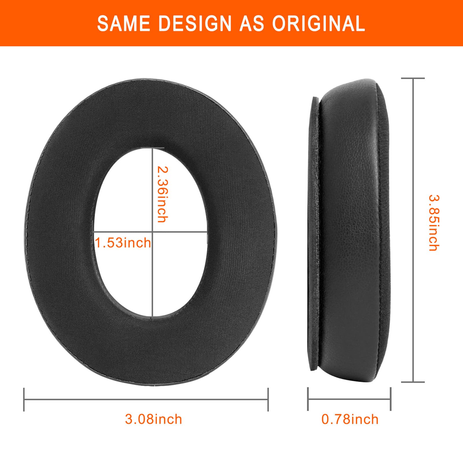 Ear Pads Replacement for Bose QuietComfort 45, Cooling Gel Earpads with Memory Foam for Bose QC45 & QC SE Wireless Headphones Upgraded (Black)