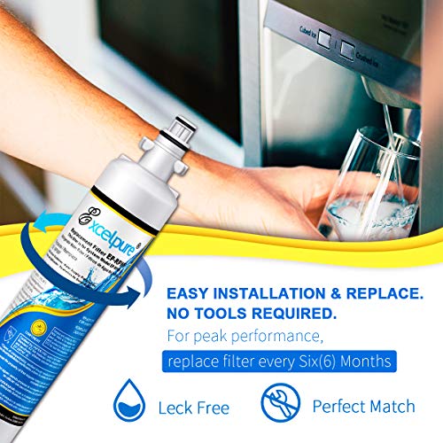 EXCELPURE RPWF Replacement for GE RPWF (Not RPWFE), RWF1063, RWF3600A, WSG-4, DWF-36, R-3600, MPF15350, OPFG3-RF300, Refrigerator Water Filter,3PACK