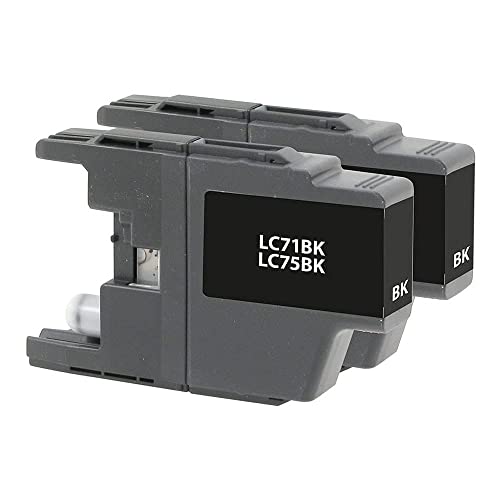 Laser Tek Services Compatible Ink Cartridge Replacement for Brother LC-75 LC75BK LC75C LC75M LC75Y Works with Brother MFCJ6510DW J6710DW Printers (Black, Cyan, Magenta, Yellow, 5 Pack)
