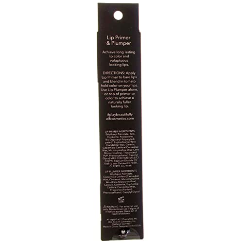 Lip Primer and Plumper Duo by e.l.f. for Women - 0.11oz Makeup - (Pack of 2)