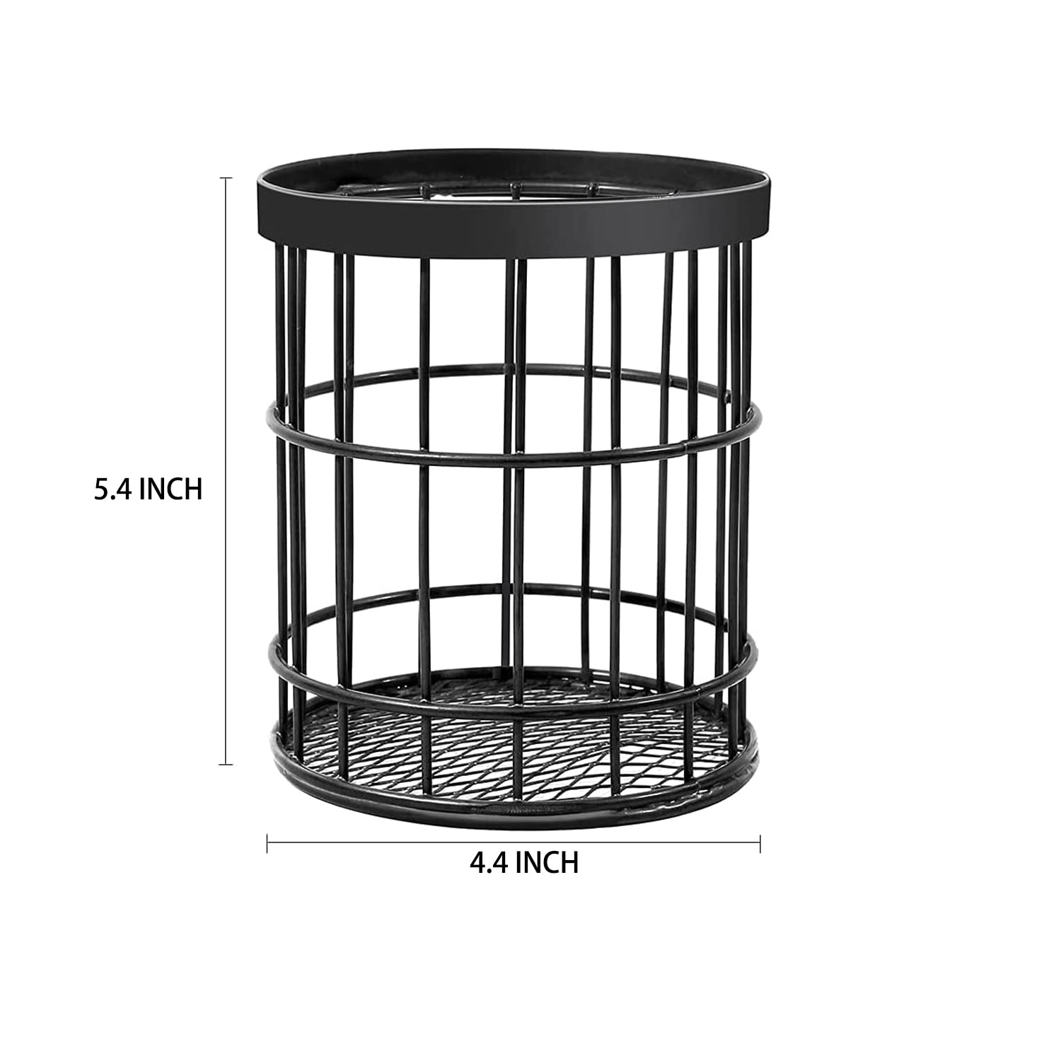 Black Kitchen Utensil Holder for Countertop, Metal Wire Kitchen Utensils Crock for Counter Organizer, Matte Spatula Holder for Cooking Storage 4.4 * 5.4 IN