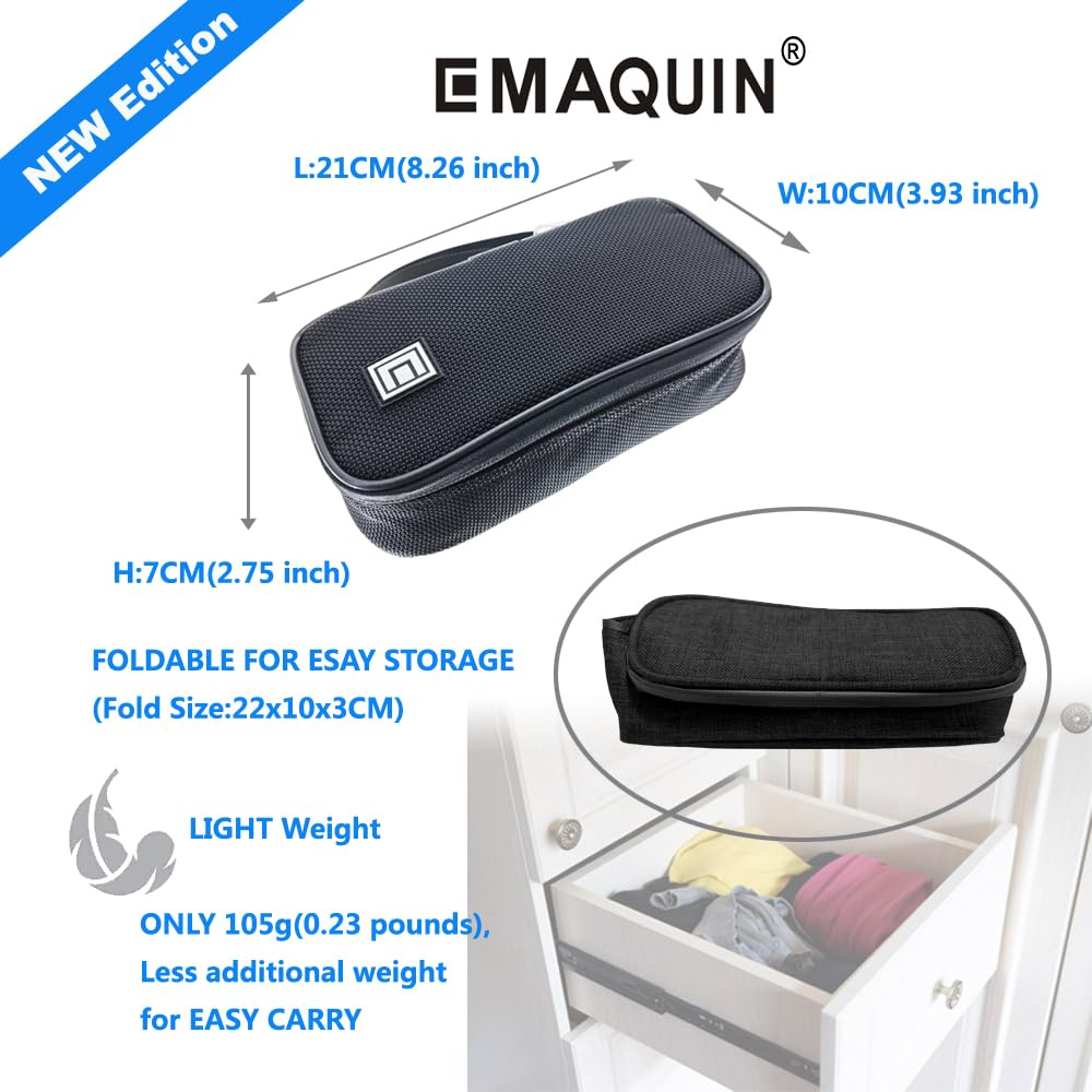 EMAQUIN Travel and Storage Carrying Case Bag for Bose Soundlink Flex Speaker(Enjoy Music Without Taking The Speaker from The Bag,Water Repellent,Good Protection,Black)