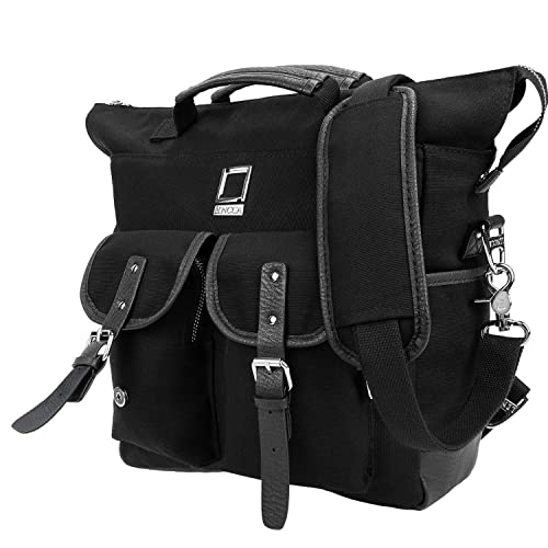 3 In 1 Travel Laptop Shoulder Bag Backpack for iPad Pro 12.9, Surface Pro X/9/8/7, Galaxy Tab S9 S8 S7 Plus