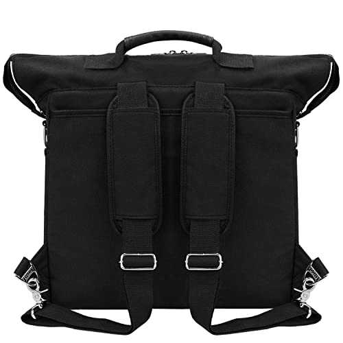 3 In 1 Travel Laptop Shoulder Bag Backpack for iPad Pro 12.9, Surface Pro X/9/8/7, Galaxy Tab S9 S8 S7 Plus