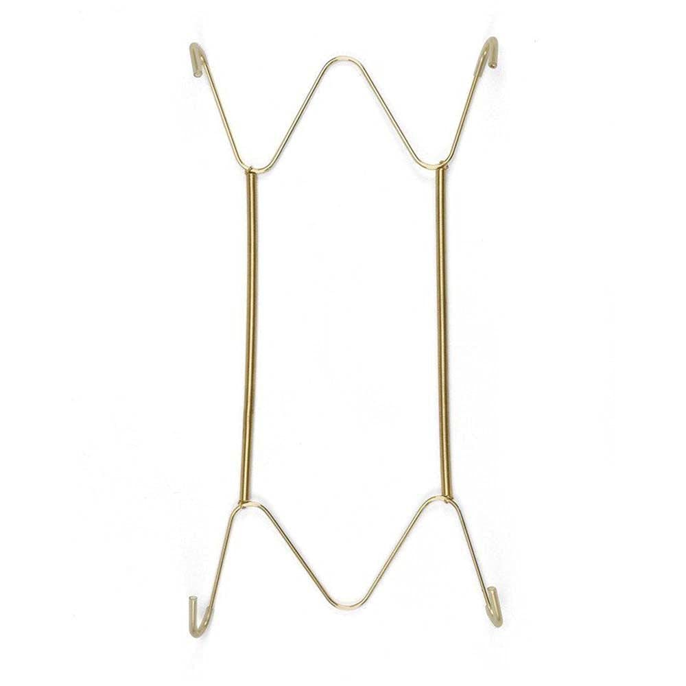 Plate Dish Hanger, Dismountable Decoration Crafts Dish Spring Holder, Fixed Art Wall Display Securing Clip Invisible Hook for Home Decor(6 inch)