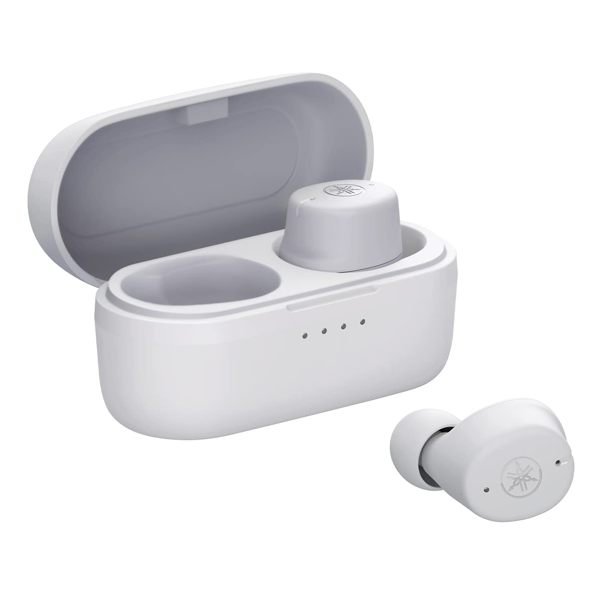 YAMAHA TW-E3C True Wireless Earbuds with Ambient Sound, Clear Voice Calling, & Gaming Mode (Gray), Small
