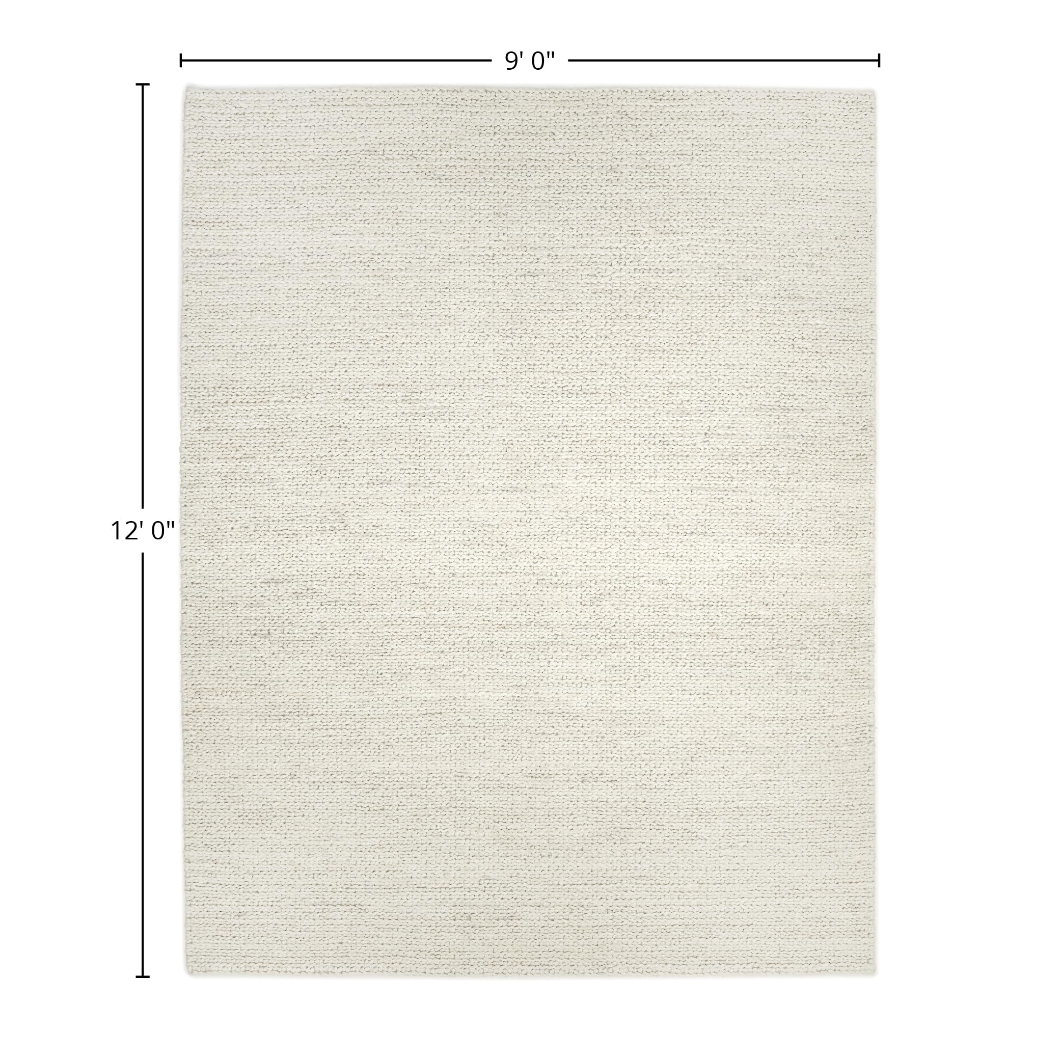 Handmade Transitional Jute Contemporary Beige Area Rug 9 x 12