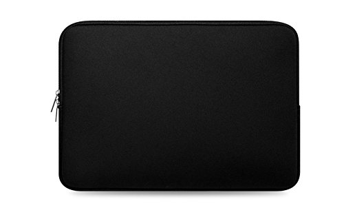 Black Neoprene Shock Proof Carrying Sleeve Case Breifcase Cover for Apple iPad Pro 12.9 II/Microsoft New Surface Pro 12.3 / Samsung Galaxy Book 12 / Porsche Design Book One