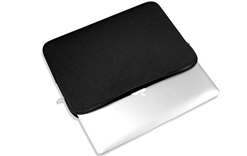 Black Neoprene Shock Proof Carrying Sleeve Case Breifcase Cover for Apple iPad Pro 12.9 II/Microsoft New Surface Pro 12.3 / Samsung Galaxy Book 12 / Porsche Design Book One
