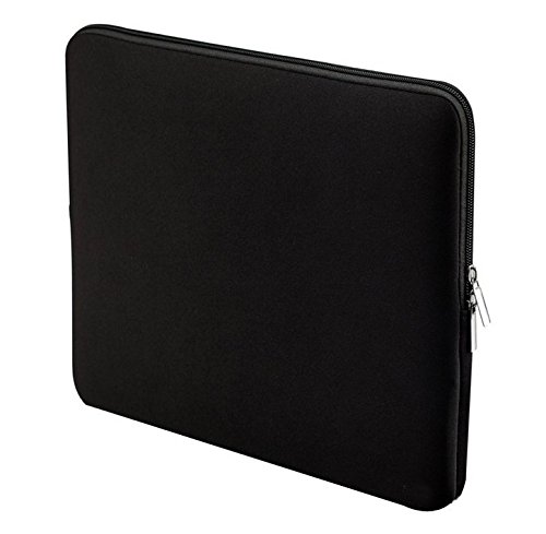 Black Neoprene Shock Proof Carrying Sleeve Case Breifcase Cover for Apple iPad Pro 12.9 II/Microsoft New Surface Pro 12.3 / Samsung Galaxy Book 12 / Porsche Design Book One