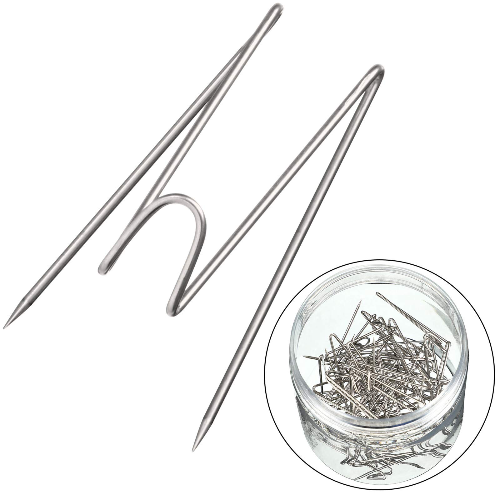 Fabric Panel Wall Hooks Panel Wire Hooks with Clear Storage Box for Interior or Exterior Decor at Home, School, Office, DIY for Party or Holiday (36)
