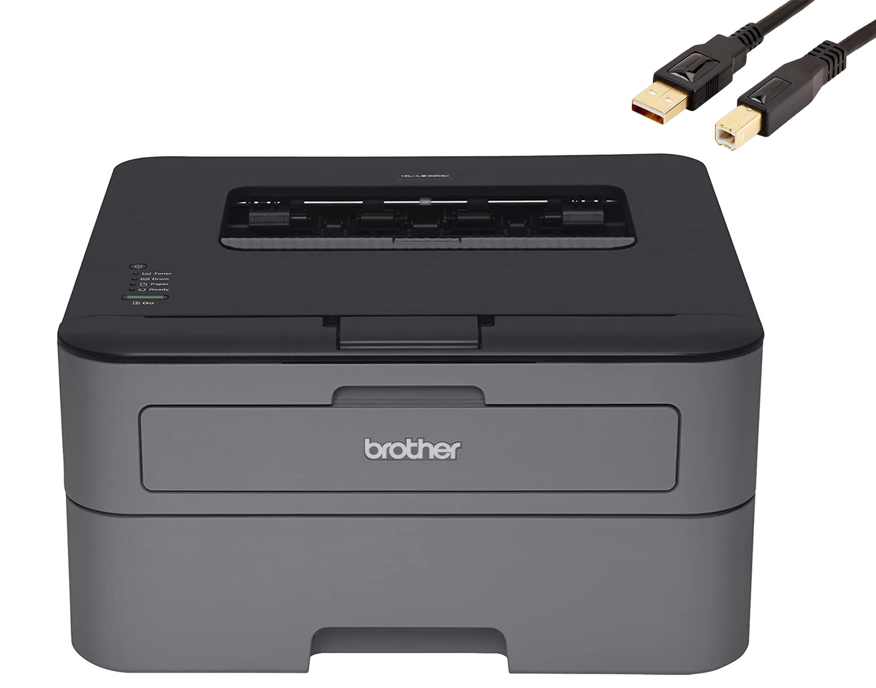 Brother Compact Monochrome Laser Printer 2300 Series, 250-Sheet, Prints up to 27 ppm, Automatic Duplex Printing, Dash Replenishment Ready, Black