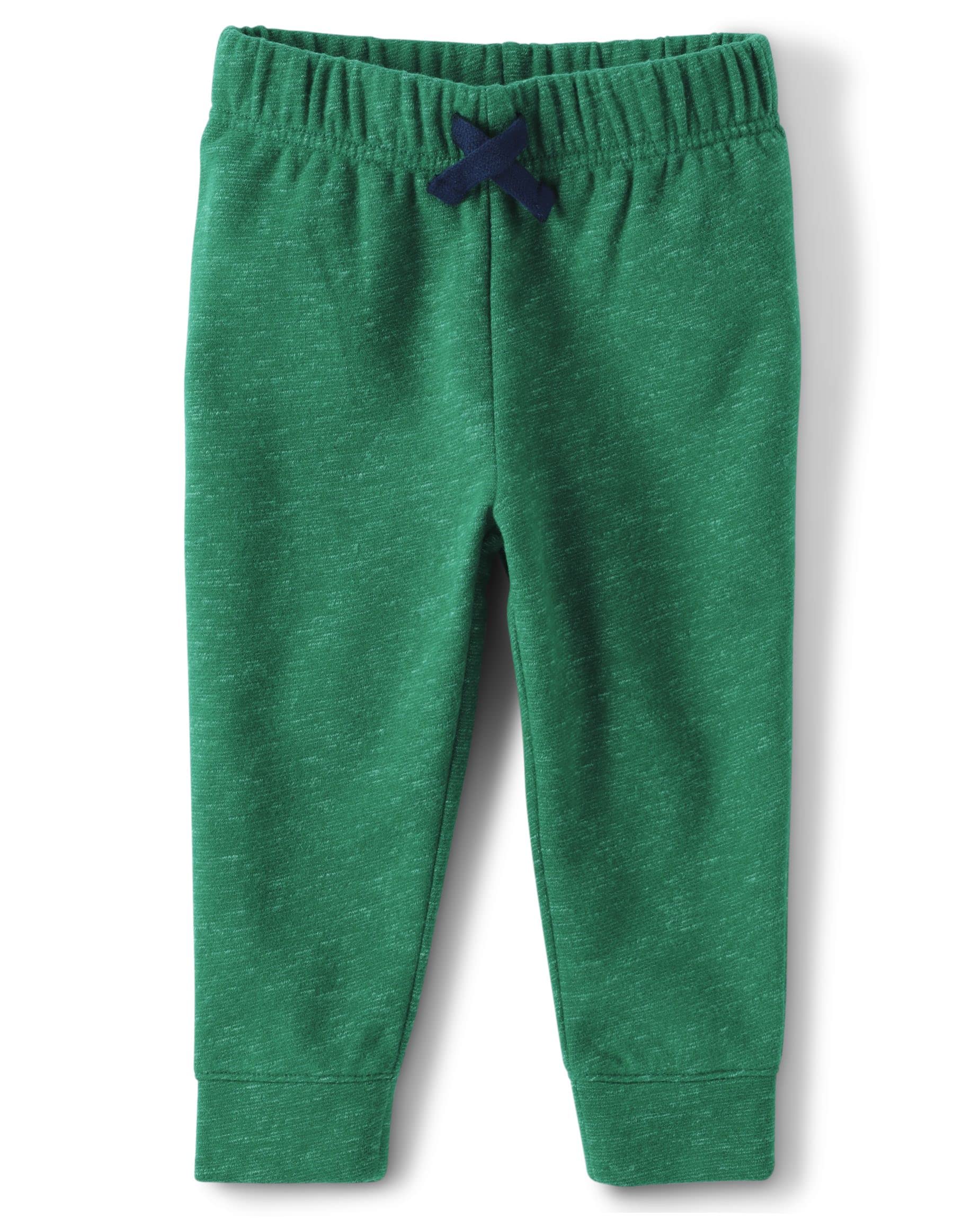 The Children's Place baby boys And Toddler Boy Active Striped Fleece Jogger 2-pack Sweatpants, Red/Heather Gray, 2T US
