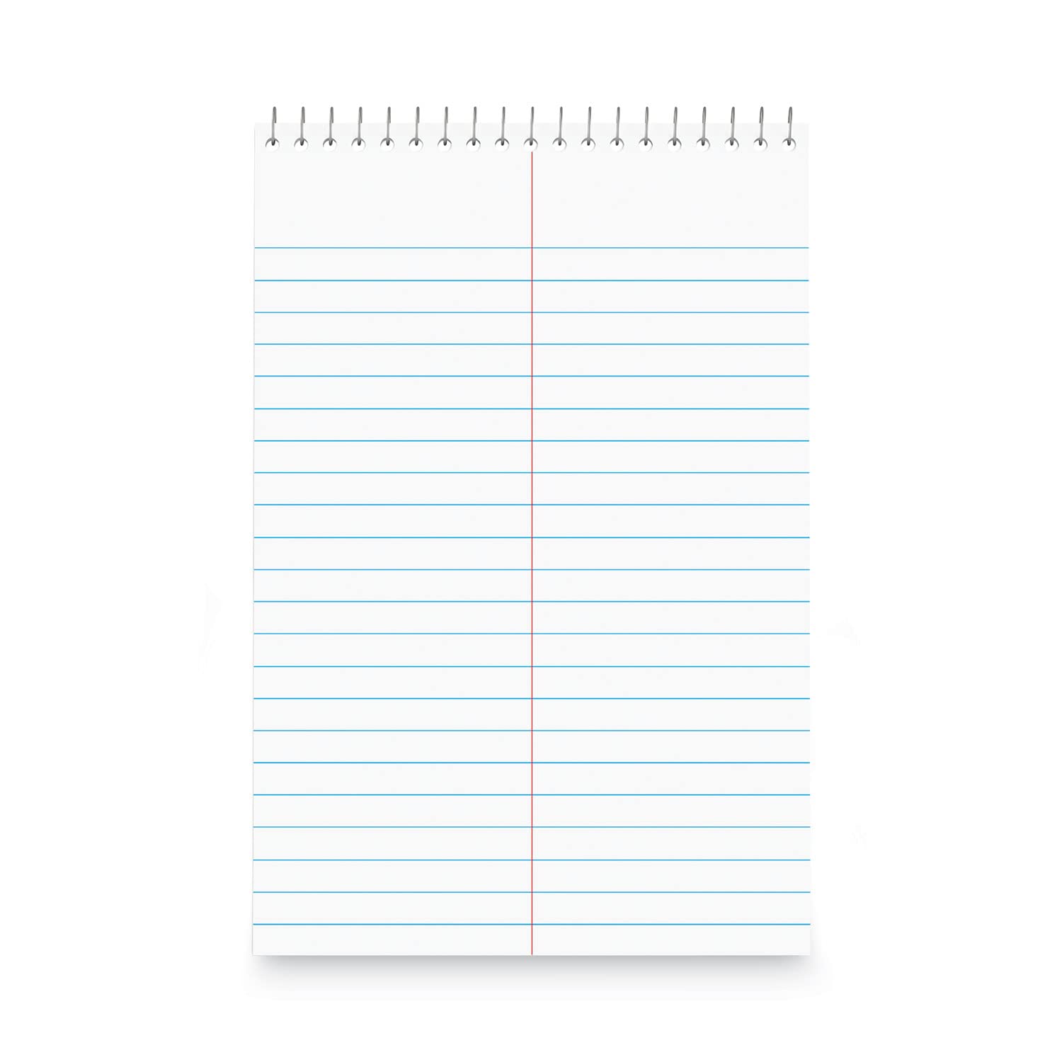 Steno Pads Notebooks, Top Bound Spiral Steno Book -Stenos Note Pads Gregg Ruled, White, 80 Sheets Per Steno Notepad - 6 x 9 Inch - Great for Note-taking and Making To-do Lists - 6 Pack