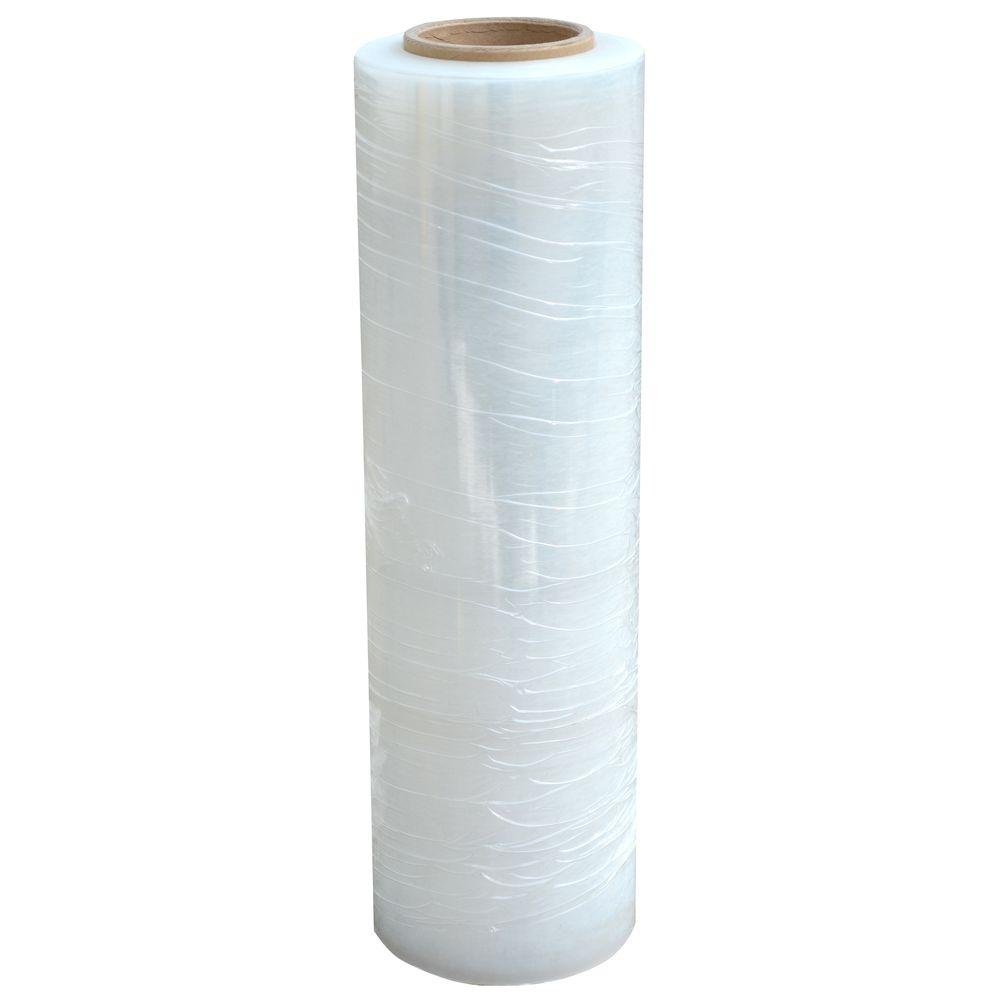 PackageZoom 4 Rolls 18" x 1500 Ft Stretch Wrap Heavy Duty, Industrial Strength Shrink Wrap, 55 Gauge High Performance Stretch Film Replaces 80 Gauge Low Films, Clear Hand Stretch Wrap