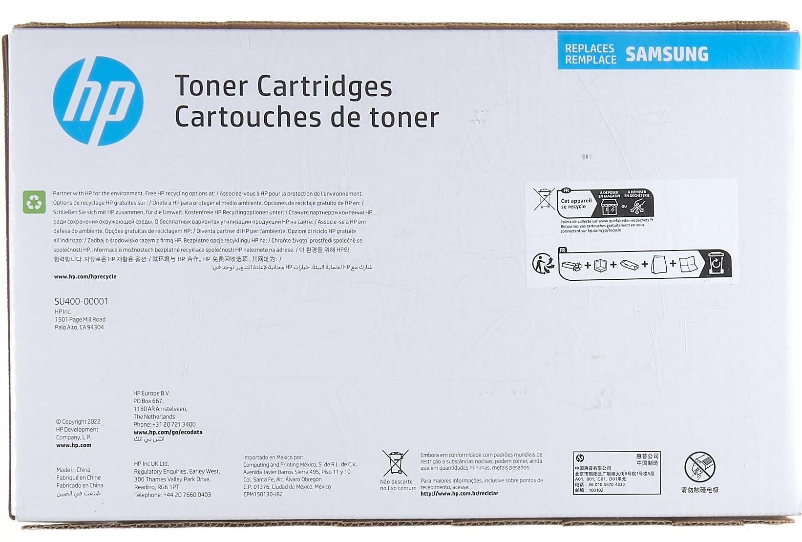 Samsung CLT-P504C - 4-Pack - Black, Yellow, Cyan, Magenta - Original - Toner Cartridge (SU400A) - for Samsung CLP-415, CLX-4195, MultiXpress SL-C1453, C1454, Xpress SL-C1404, C1810, C1860