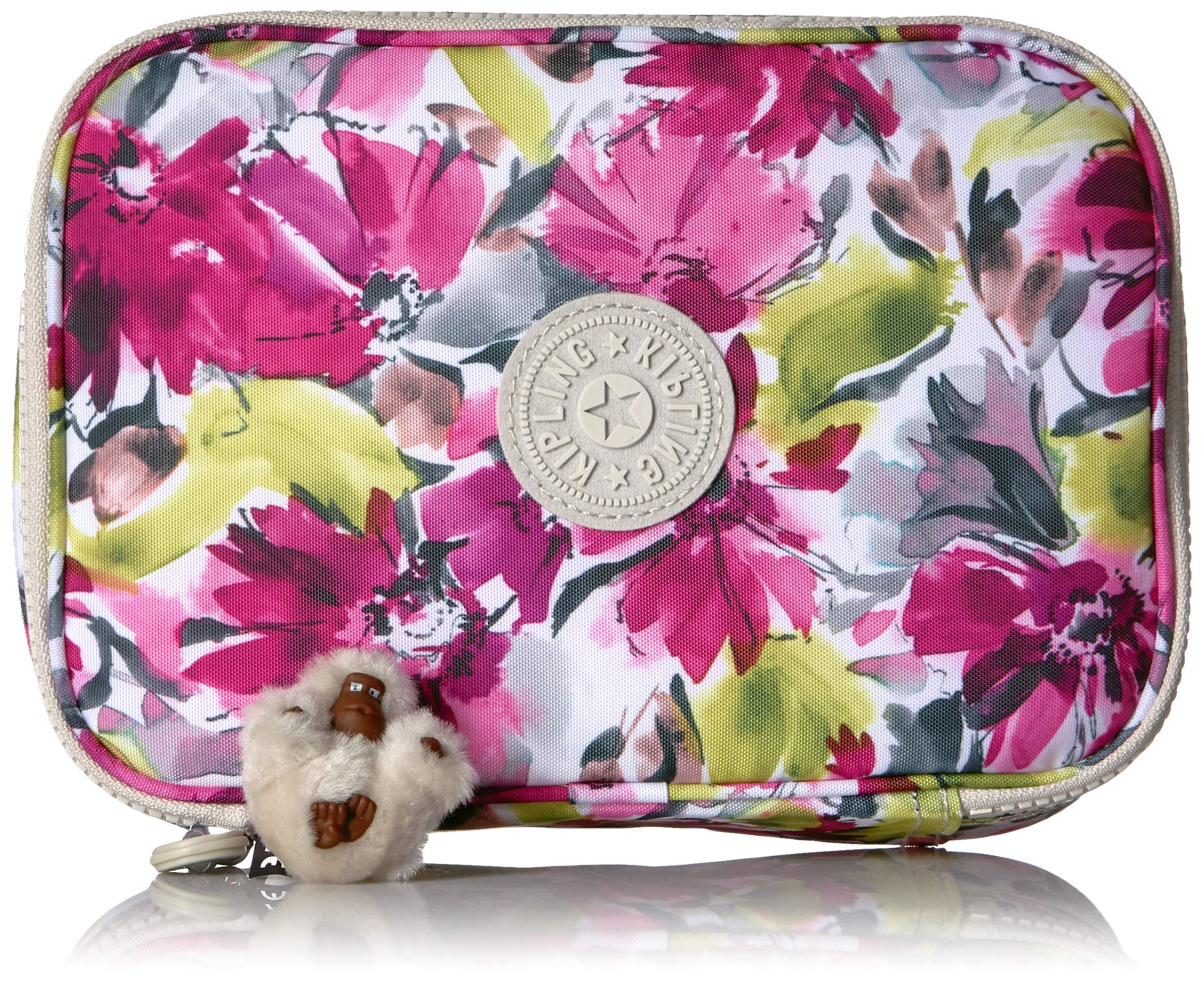 Kipling Women's 100 Pens Printed Case, Accessories, Art Supplies, Makeup, Travel Organizer, Roaming Roses, 6" L X 8.25" H X 2" D