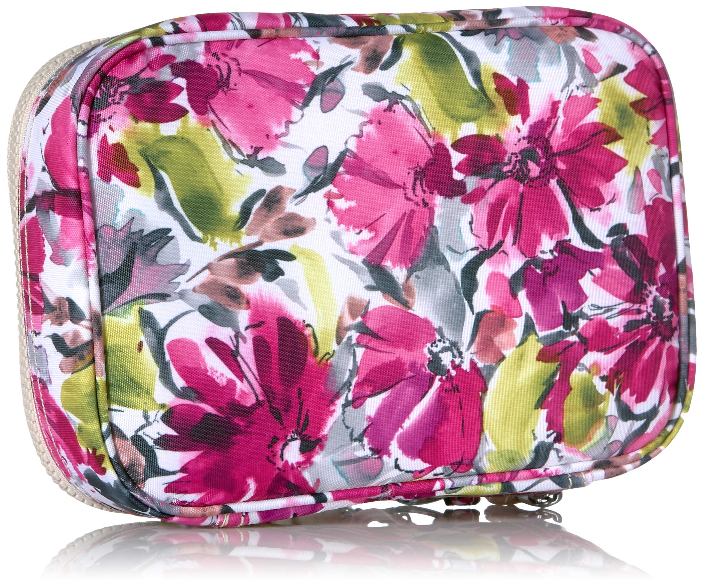 Kipling Women's 100 Pens Printed Case, Accessories, Art Supplies, Makeup, Travel Organizer, Roaming Roses, 6" L X 8.25" H X 2" D