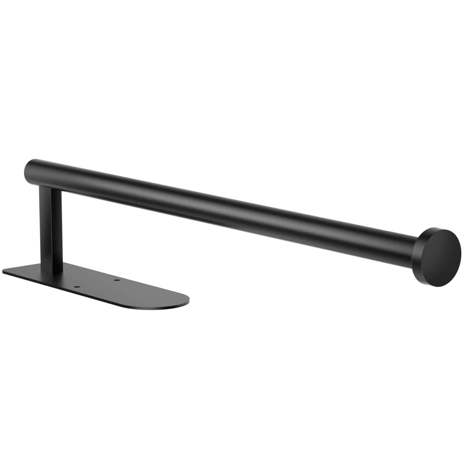 Paper Towel Holder, Self Adhesive or Screw Mounting, Black Paper Towel Holder Wall Mount, SUS304 Stainless Steel Paper Towel Holder Under Cabinet for Kitchen, Counter, Cabinet, Bathroom