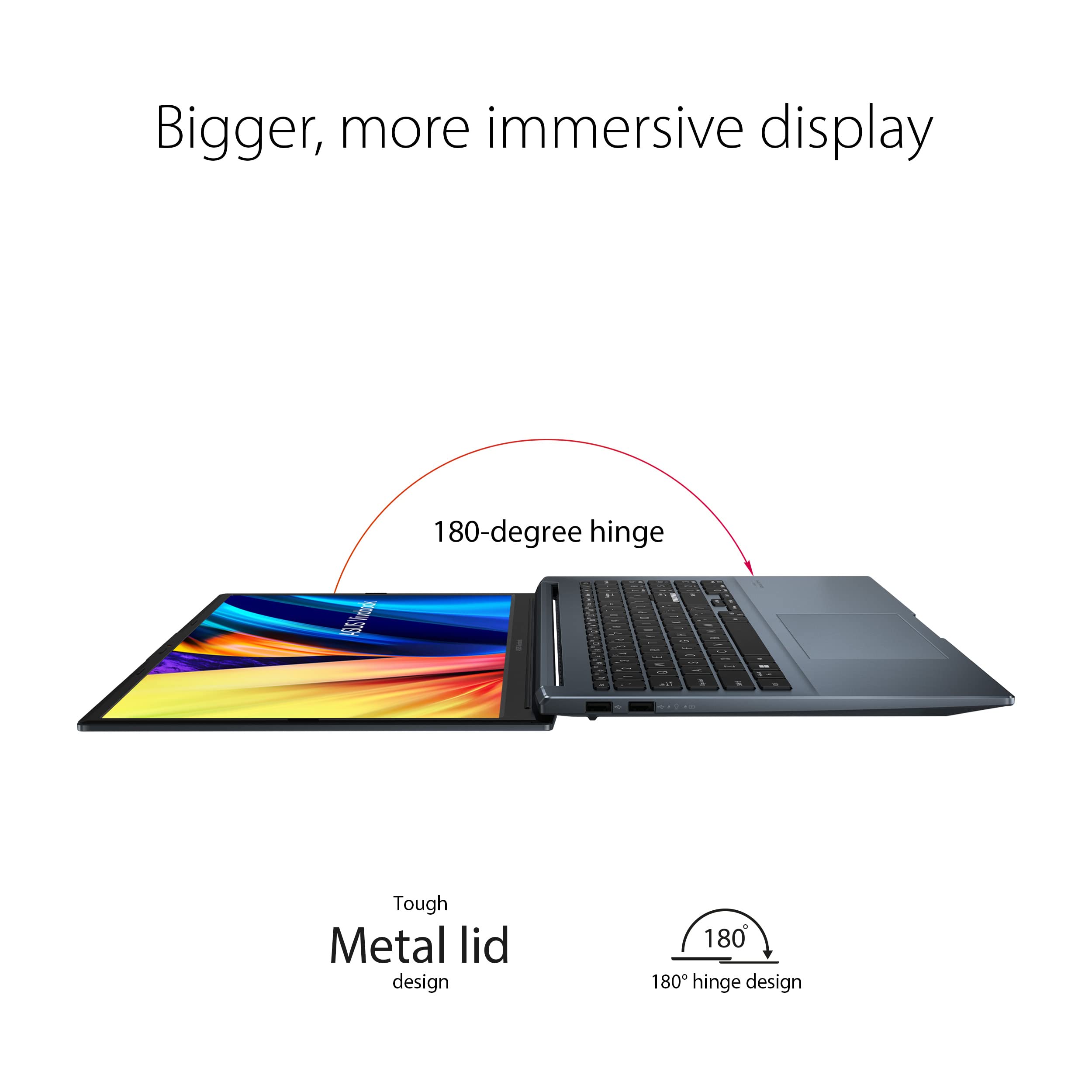 ASUS Vivobook Pro 15 OLED Laptop, 15.6” 2.8K OLED Display, AMD Ryzen 7 6800H Mobile CPU, NVIDIA GeForce RTX 3050 GPU, 16GB RAM, 512GB SSD, Windows 11 Home, Quiet Blue, M6500RC-DB71