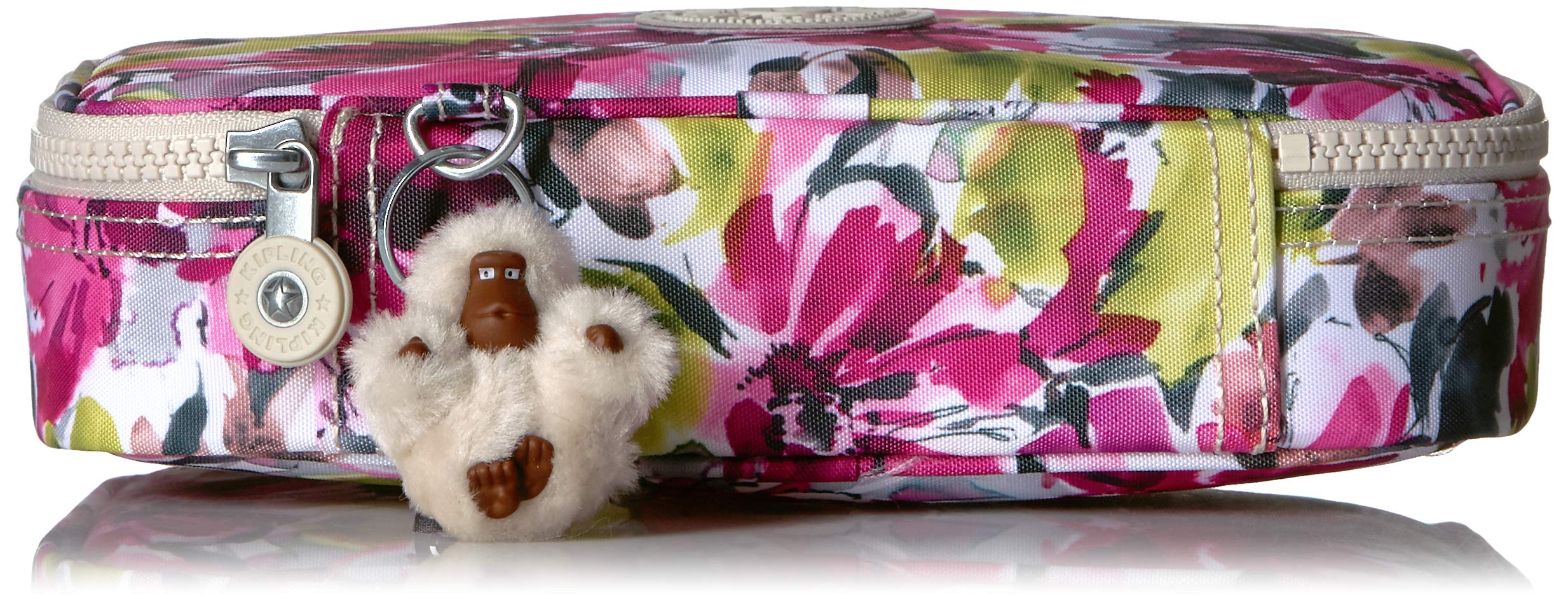 Kipling Women's 100 Pens Printed Case, Accessories, Art Supplies, Makeup, Travel Organizer, Roaming Roses, 6" L X 8.25" H X 2" D