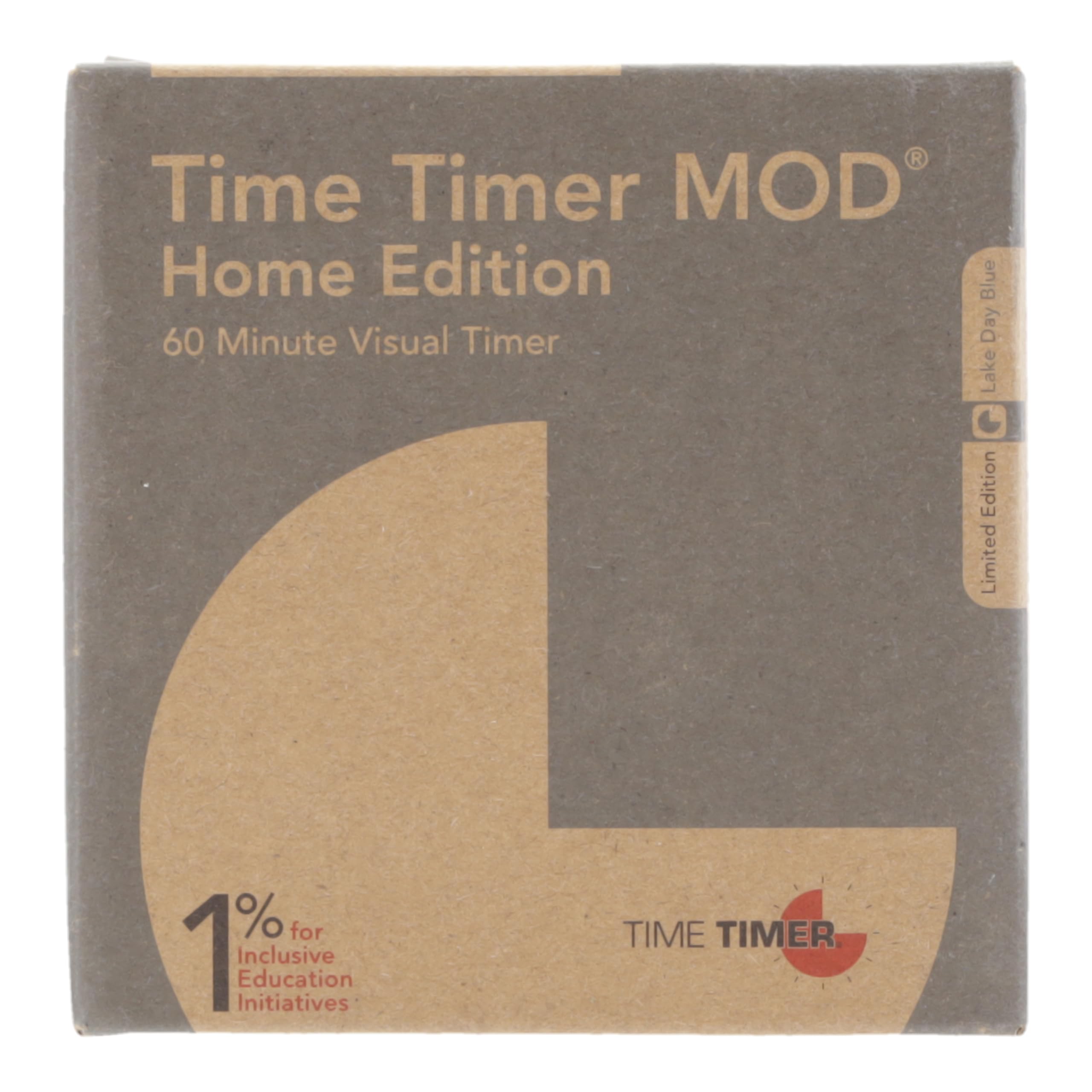 TIME TIMER Home MOD - 60 Minute Kids Visual Timer Home Edition - for Homeschool Supplies Study Tool, Timer for Kids Desk, Office Desk and Meetings with Silent Operation (Lake Day Blue)
