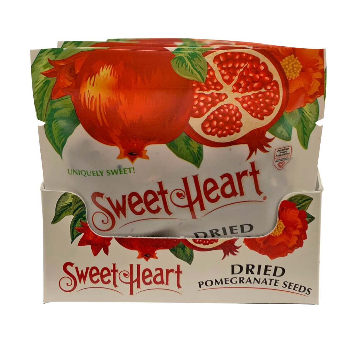 0.3 OZ. SweetHeart Dried Pomegranate Seeds Bags (Pack of 24) | All Natural, No Sugar Added | 100% Fruit | Non-GMO | Vegan | No Refrigeration Needed