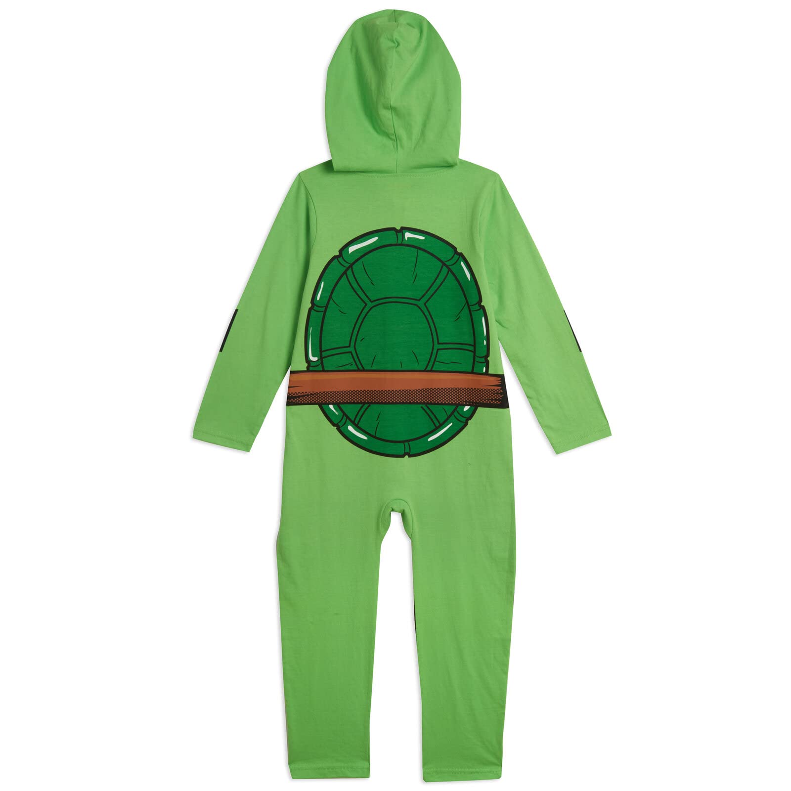 Teenage Mutant Ninja Turtles Toddler Boys Zip Up Cosplay Costume Coverall and Masks 2T