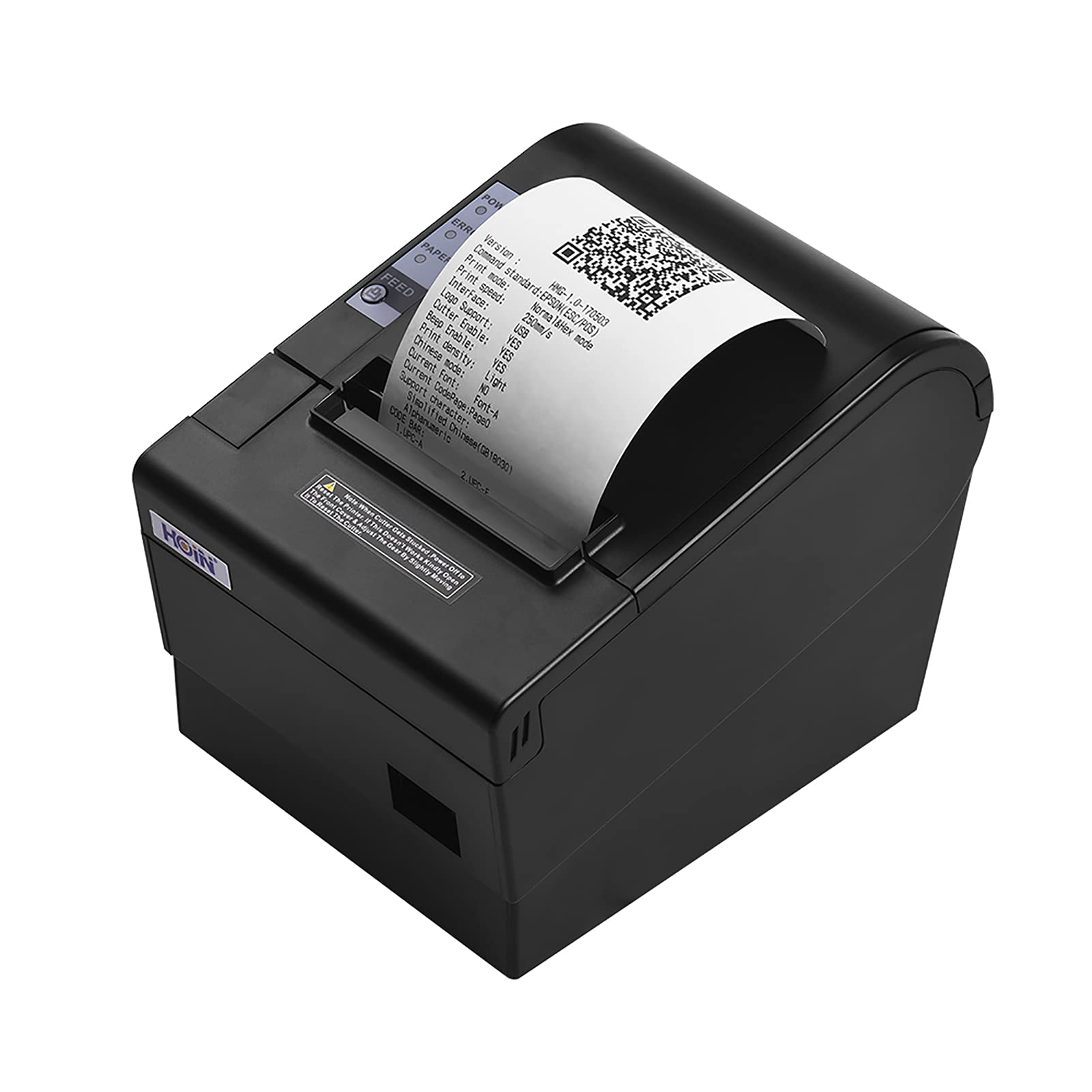 Jabey Thermal Printer,80mm USB Thermal Receipt POS Printer Auto Cutter High Speed Printer Clear Printing Compatible with ESC/POS Print Commands for Supermarket Store Home Business