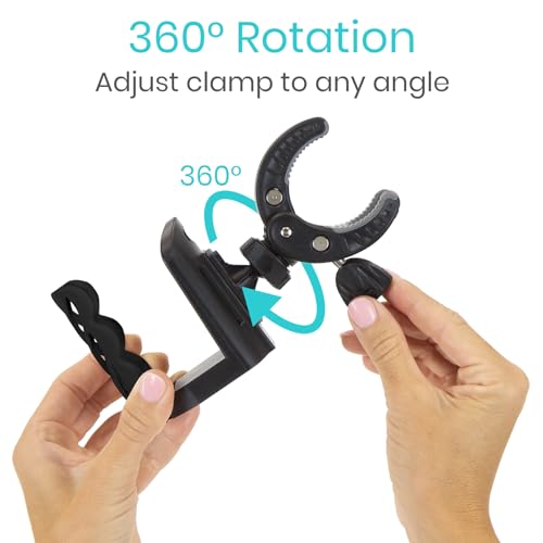 Vive Wheelchair Cup Holder (XL) - Universal, Adjustable, Clip On Accessory for Rolling Walker, Rollator, Electric Mobility Scooter, Stroller, Bike & Chair - Water Bottle Attachment for Seniors & Adult