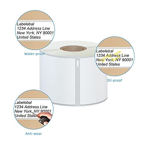 Labelebal 12 Rolls 2-1/8" x 4"(54mm x 101mm) Direct Thermal Labels Compatible with DYMO 30323 Shipping Replacement Labels Compatible for DYMO LabelWriter Printer (220 Labels/Roll)