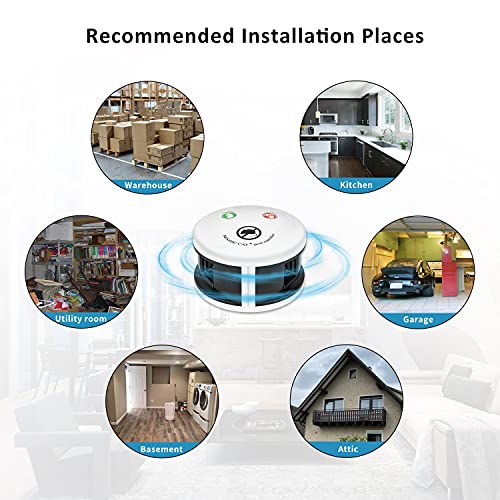 MAGIC CAT Rodent Repellent, Ultrasonic 3-in-1 Pest Repeller Mouse Blocker Rat Deterrent Get Rid of Mice with Ultrasound Pressure Wave, Squirrel Repellent Humane Pest Control for Indoor Use (White)