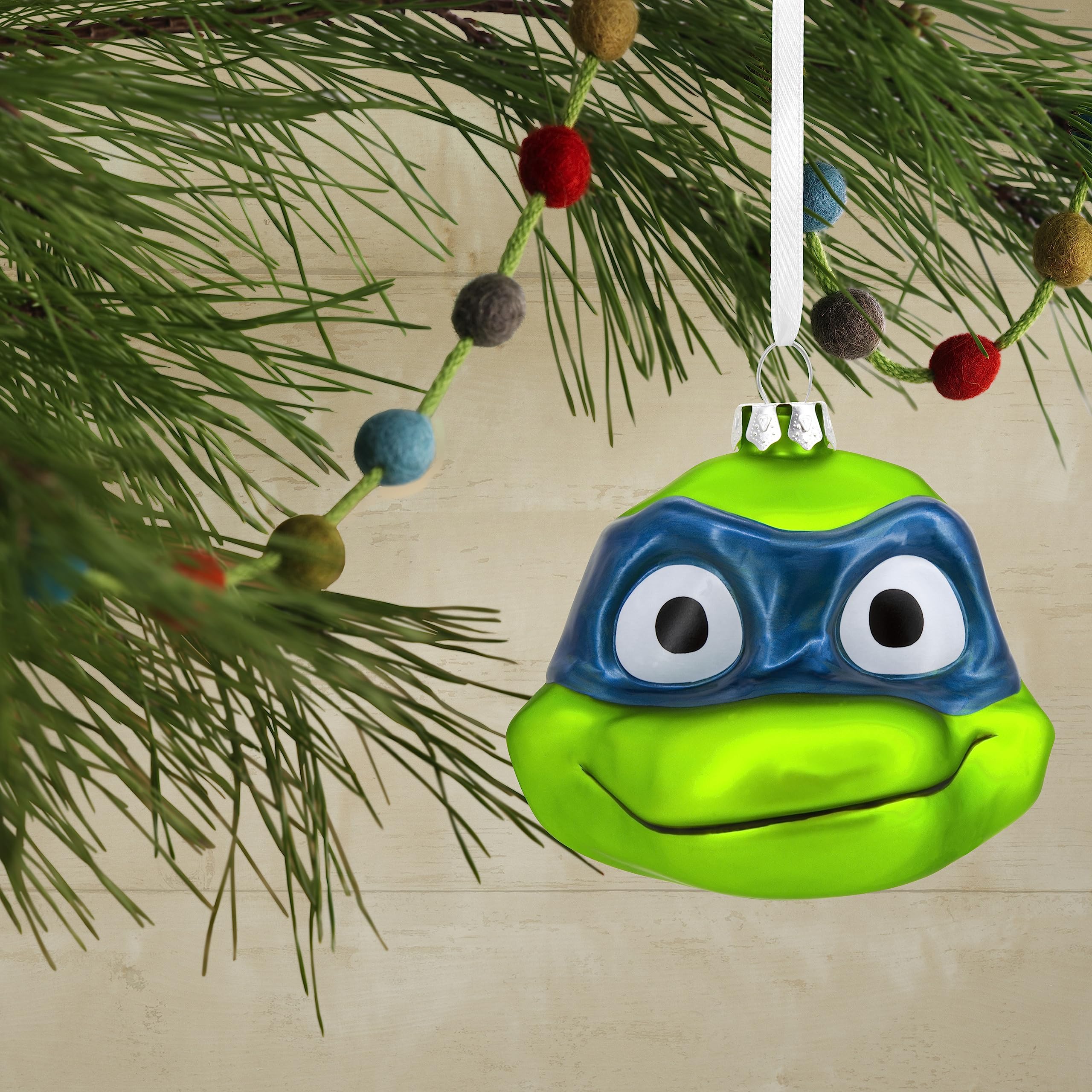 Hallmark Teenage Mutant Ninja Turtles: Mutant Mayhem Raphael Christmas Ornament, Blown Glass