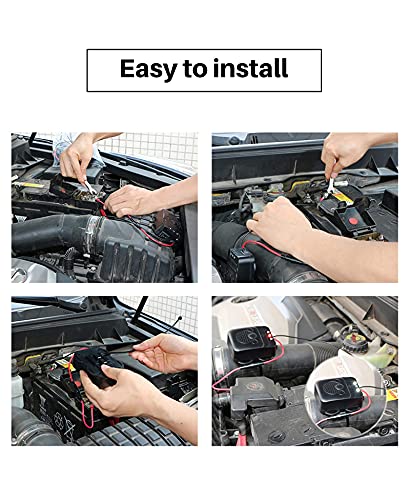 Under Hood Rodent Repeller, Professional Mouse Repellent, Ultrasonic 12V Car Pest Repeller Squirrels, Pack Rat Deterrent for Cars Trucks RV Engine Bay Warehouse Attic with Evictor Strobe Light 2 Pack