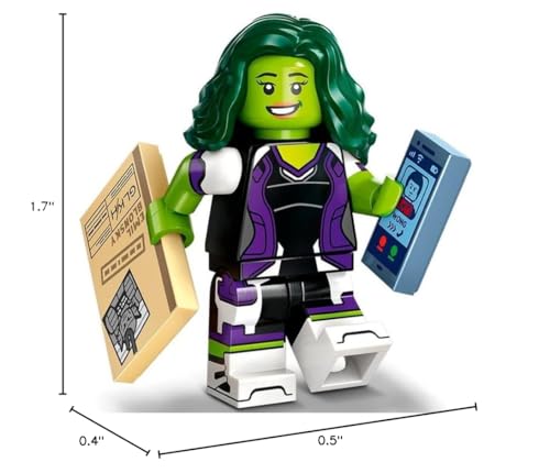 LEGO Marvel Series 2 Minifigure: She-Hulk with Purple Maleficent Cape - Superheroes 71039