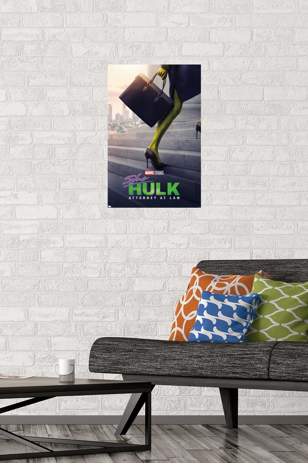 Trends International Marvel She-Hulk: Attorney At Law - Teaser One Sheet Wall Poster, 22.4L x 14.7W, Premium Unframed Version