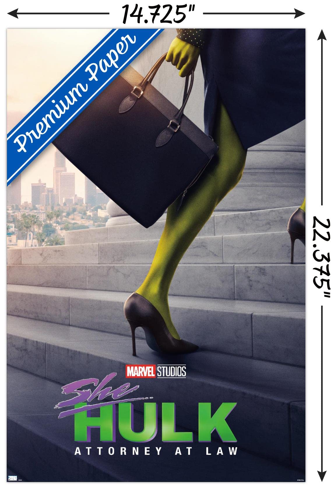 Trends International Marvel She-Hulk: Attorney At Law - Teaser One Sheet Wall Poster, 22.4L x 14.7W, Premium Unframed Version