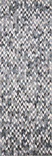 Loloi II Maddox Collection MAD-08 Ocean/Grey, Contemporary 7'-6" x 9'-6" Area Rug