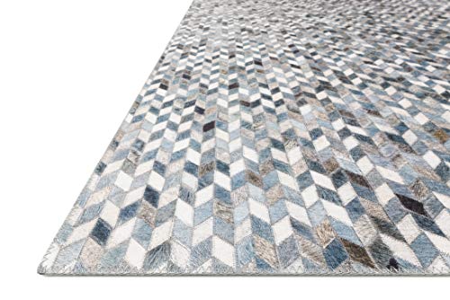 Loloi II Maddox Collection MAD-08 Ocean/Grey, Contemporary 7'-6" x 9'-6" Area Rug