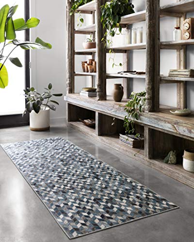 Loloi II Maddox Collection MAD-08 Ocean/Grey, Contemporary 7'-6" x 9'-6" Area Rug