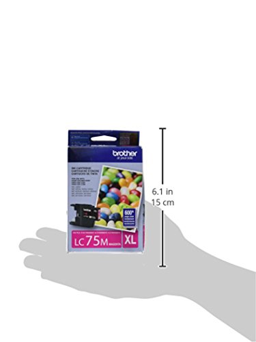 Brotheramp;reg; - LC75M (LC-75M) High-Yield Ink, 600 Page-Yield, Magenta - Sold As 1 Each - Reliable OEM Ink.