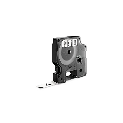 DYMO 45013 D1 Tape Cartridge for Dymo Label Makers, Created Specifically for Your LabelManager and LabelWriter Duo Label Makers, 1/2-inch x 23 Feet, Black on White, Pack of 4